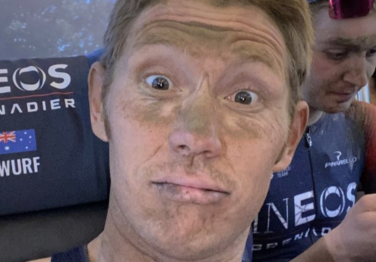 Pro triathlete Cameron Wurf helps cyclist Dylan van Baarle to victory ...