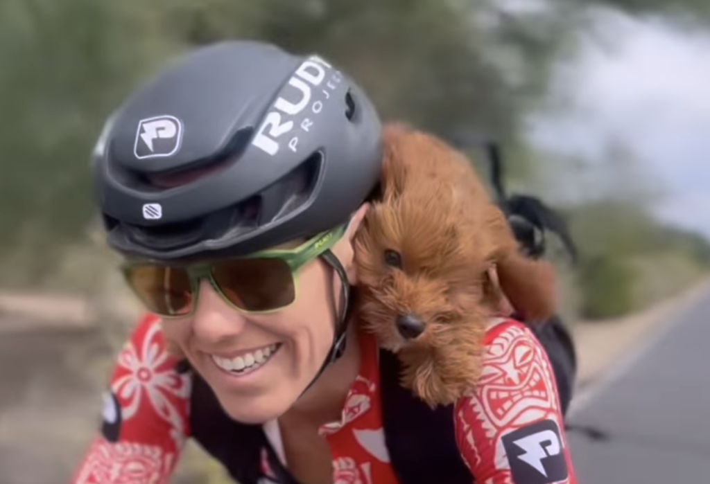 [VIDEO] Cuteness overload: Pro triathlete Heather Jackson takes her dog ...