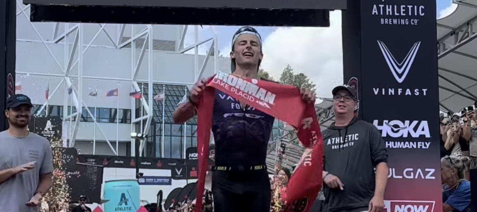 Trevor Foley and Danielle Lewis win Ironman Lake Placid - Triathlon Today